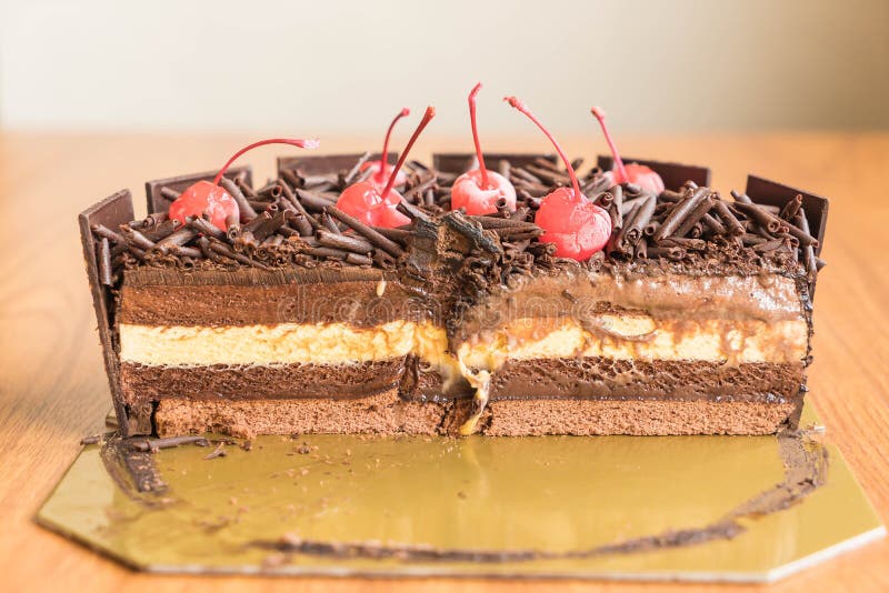 Chocolate ice-cream cake stock photo. Image of fresh - 87821326