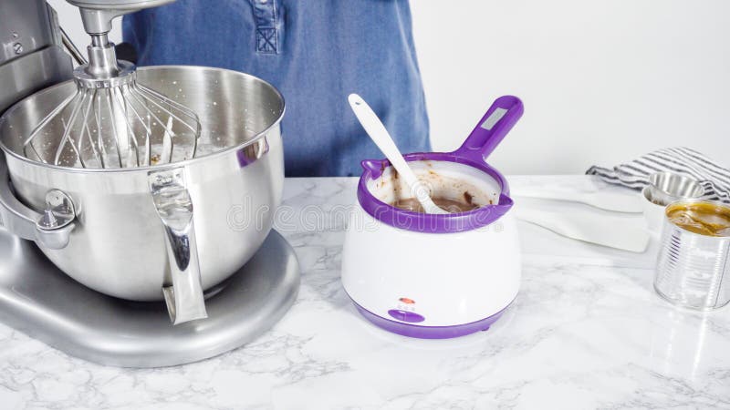 Chocolate ice cream stock photo. Image of mixer, homemade - 267398648