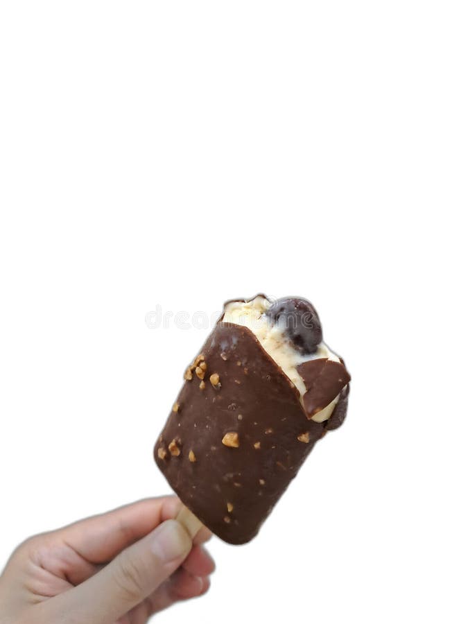 Chocolate Ice Cream in Stick Stock Image - Image of breakfast, cold ...
