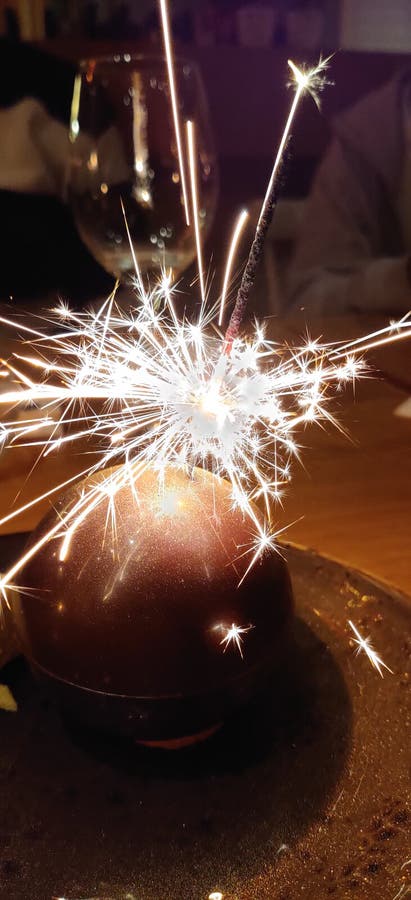 Chocolate icecream on fire stock image. Image of dessert - 168866197