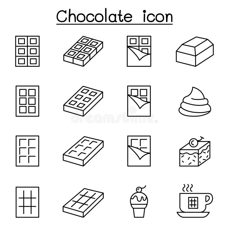 Chocolate bar icon stock vector. Illustration of tasty - 83911841