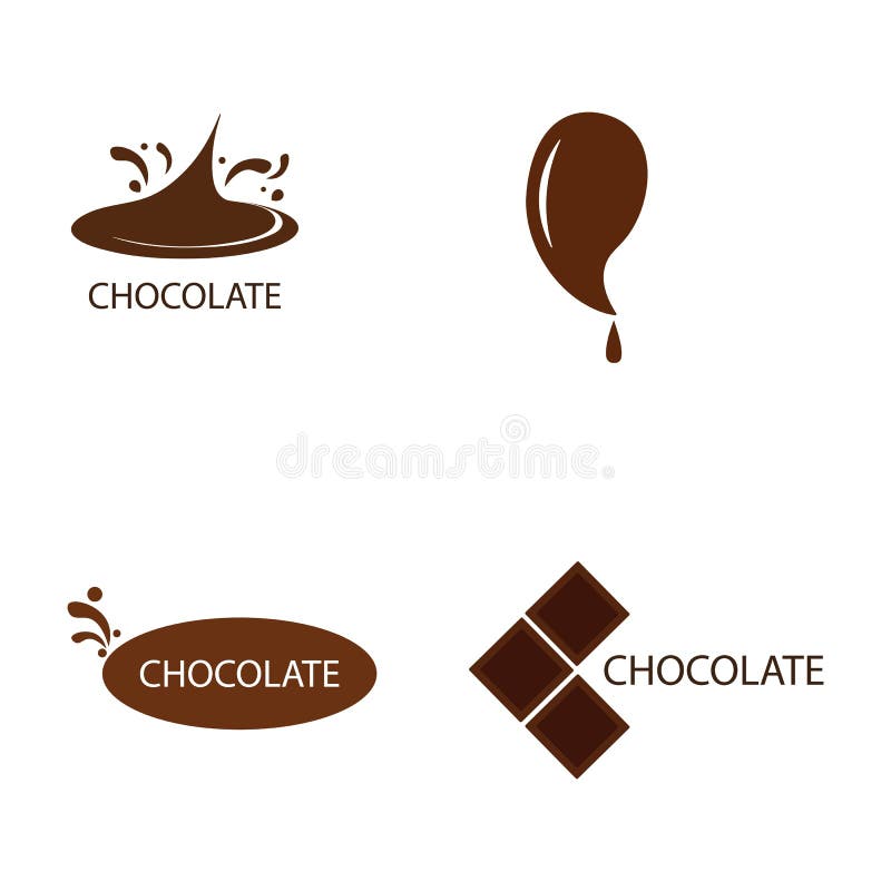 Chocolate Illustration Logo Vector Stock Vector - Illustration of ...