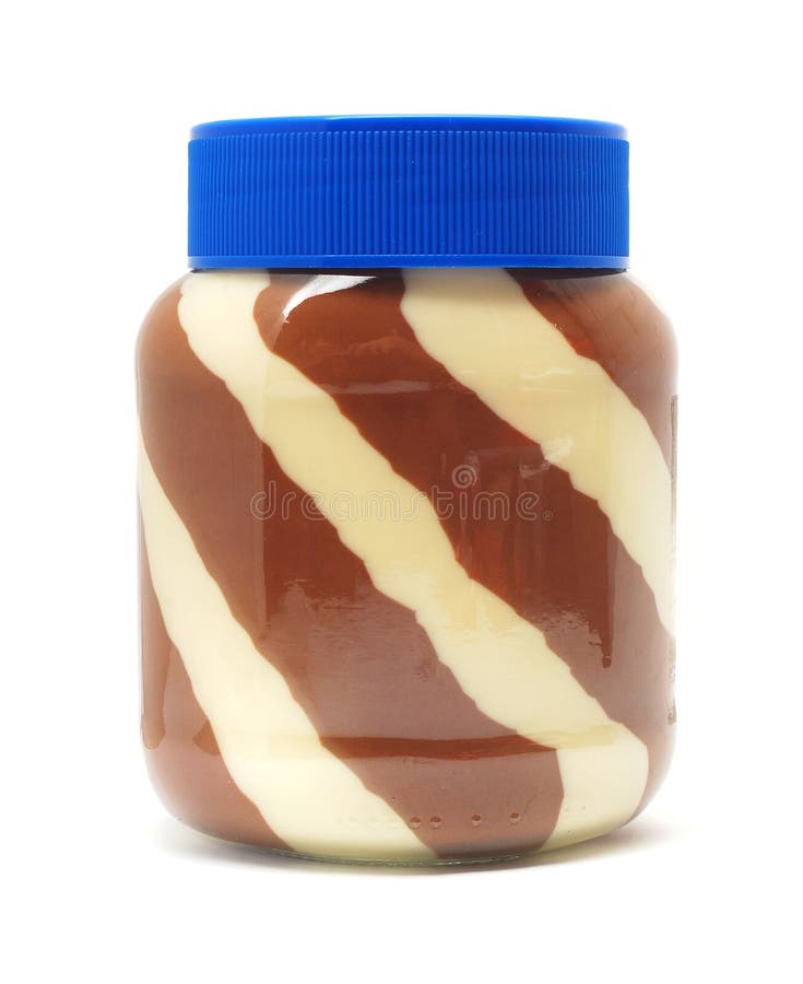 Chocolate jar stock image. Image of preserved, cream - 28208289