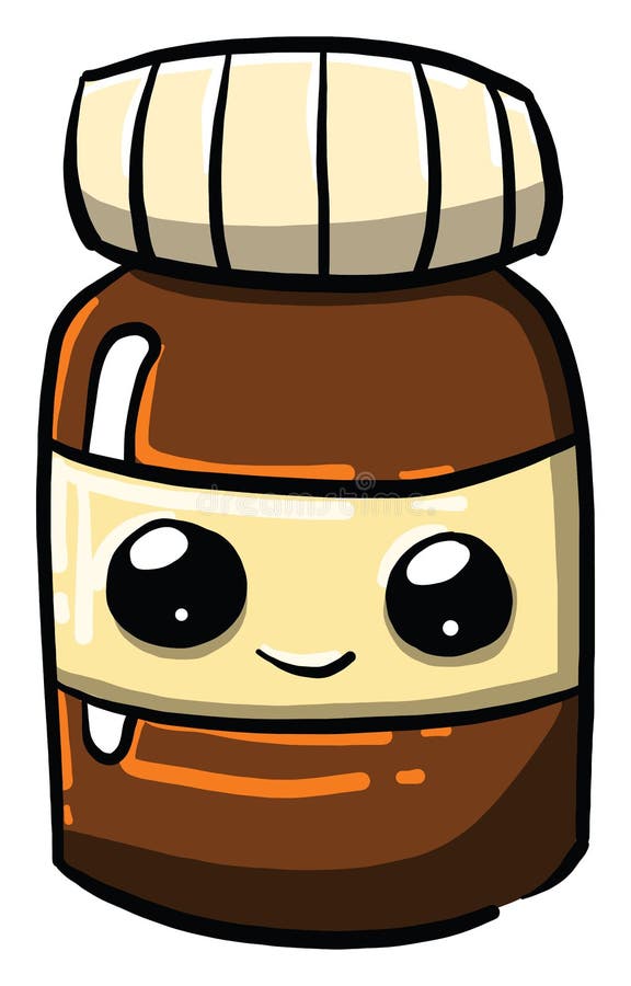 Chocolate in Jar, Illustration, Vector Stock Vector - Illustration of ...