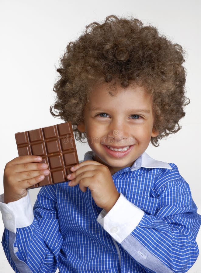Chocolate kid. stock photo. Image of fast, expression - 28242348