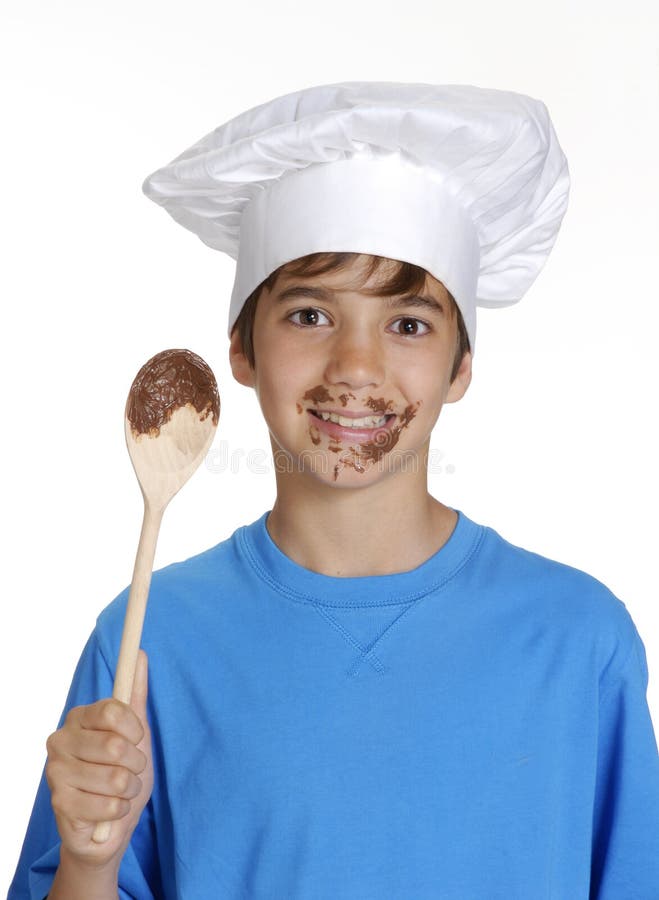 Chocolate kid. stock photo. Image of idea, kitchen, portrait - 28242856