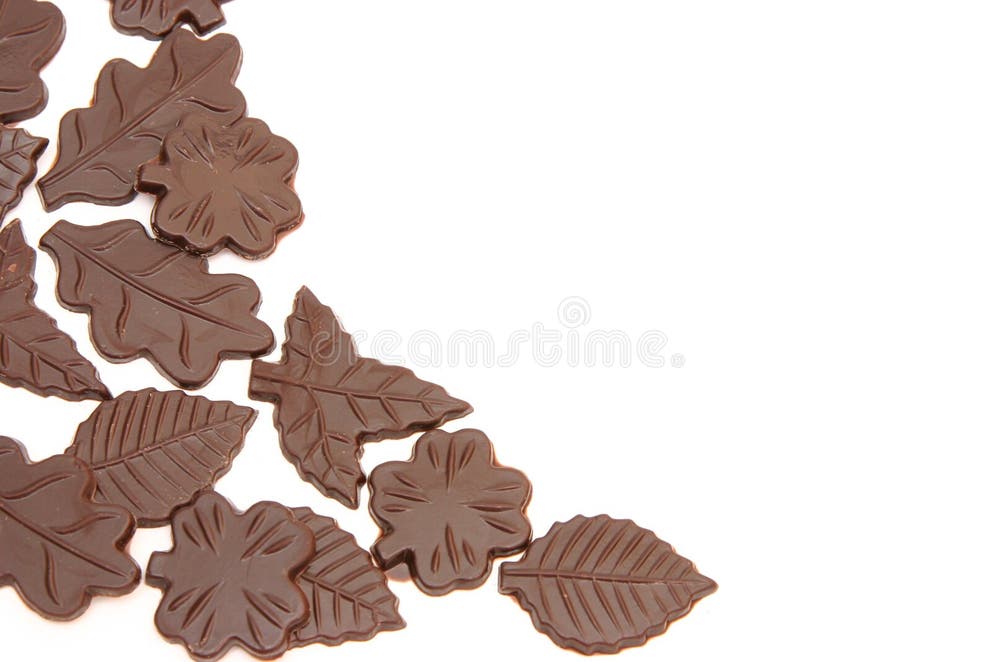 Chocolate leaves stock image. Image of sweets, leaves - 1991453