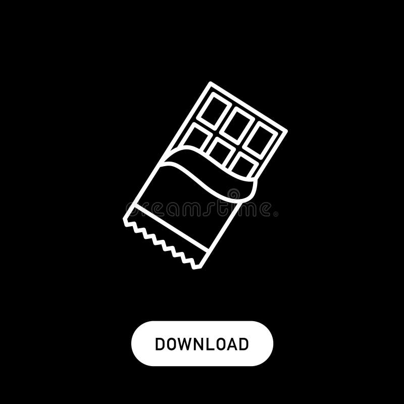 Chocolate line icon stock vector. Illustration of cacao - 192400180