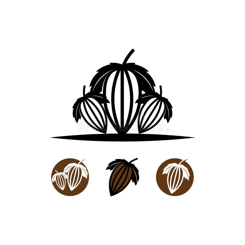 Chocolate Logo and Cocoa Icon and Vector Design Nut and Nut Delicious ...