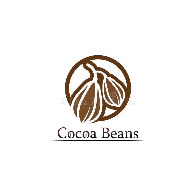 Chocolate Logo and Cocoa Icon and Vector Design Nut and Nut Delicious ...