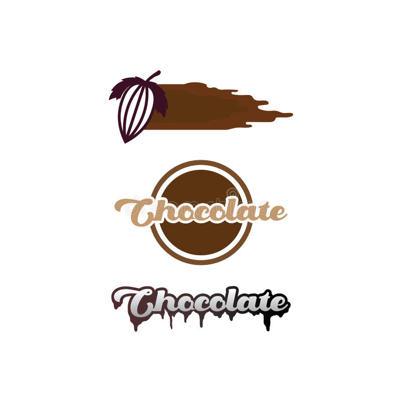 Chocolate Logo and Cocoa Icon and Vector Design Nut and Nut Delicious ...