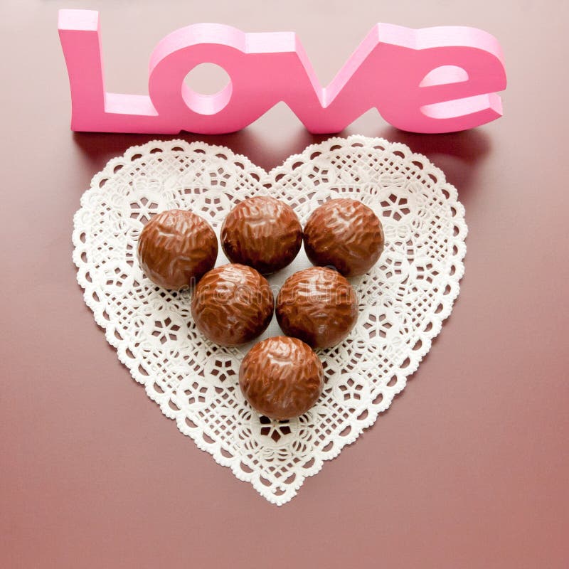 Chocolate with love. stock photo. Image of candy, love - 28534086