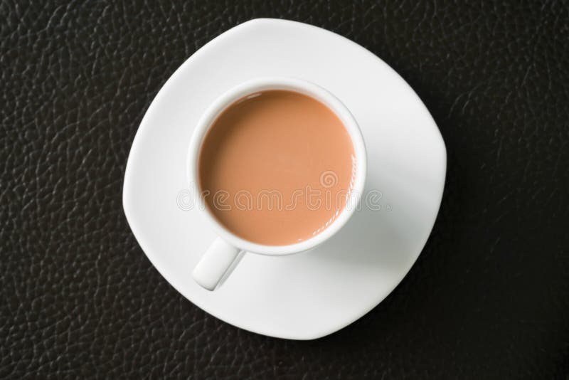 Chocolate malt in the cup stock photo. Image of break - 41974712