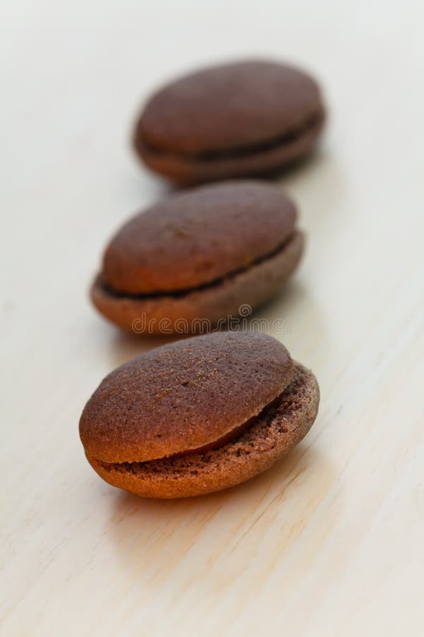 Chocolate marron cookies stock image. Image of backed - 28027517