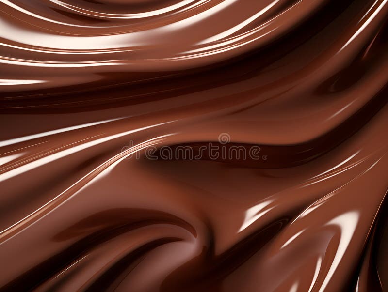 Chocolate Melted Texture Background with Copy Space Stock Illustration ...