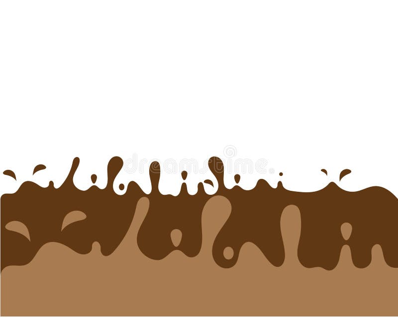 Chocolate melted vector stock vector. Illustration of cream - 144686343