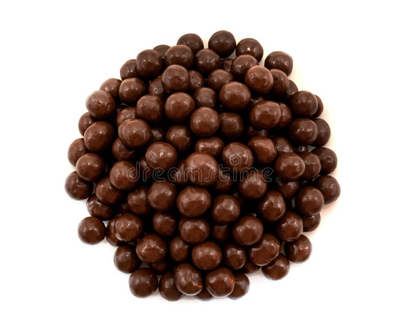 Chocolate Milk Balls. Background of a Large Number of Brown Chocolate ...