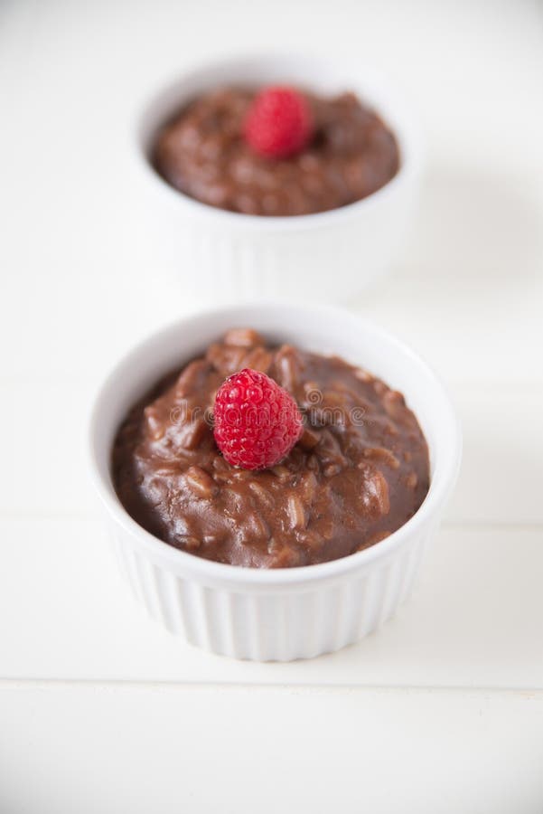Chocolate Milk Rice Pudding Stock Image - Image of brown, dish: 41289681