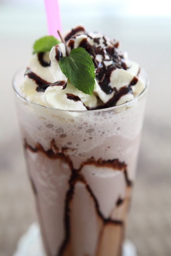 Chocolate milk shake stock photo. Image of delicious - 30768030