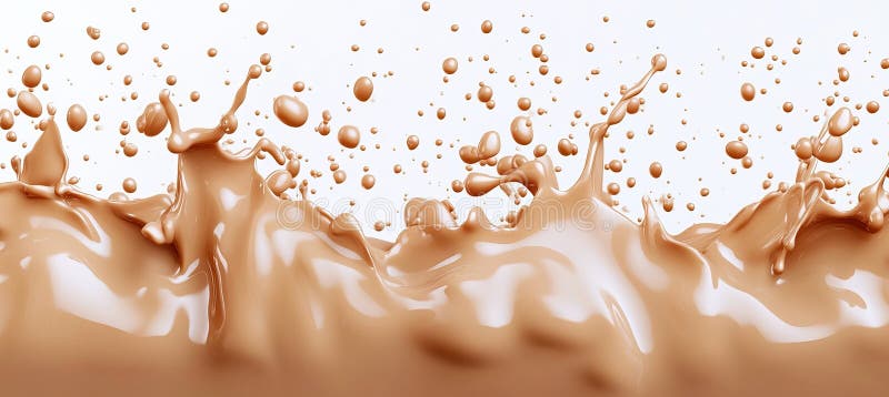 Chocolate Milk Splash, Abstract Liquid Background, Creamy Chocolate ...