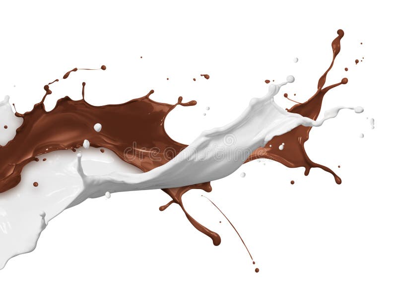 Milk and chocolate splash stock photo. Image of flow - 25743204
