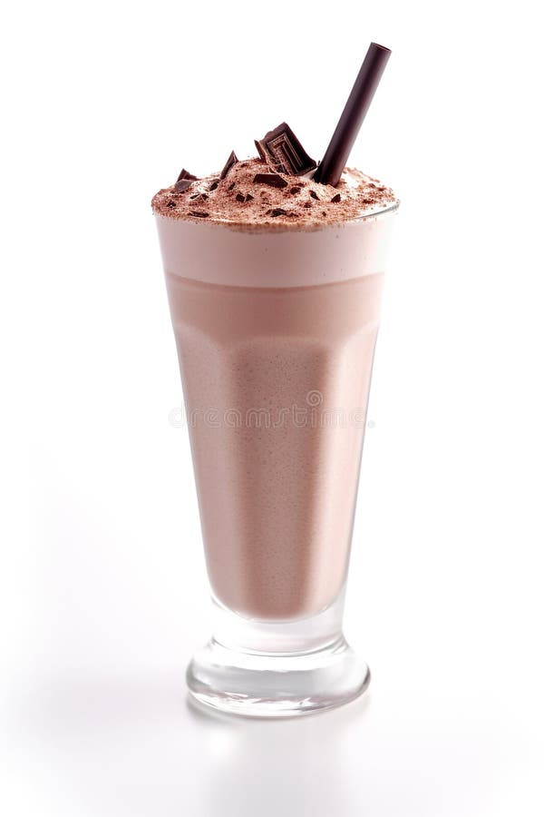 Chocolate milkshake stock illustration. Illustration of frothy - 277198907