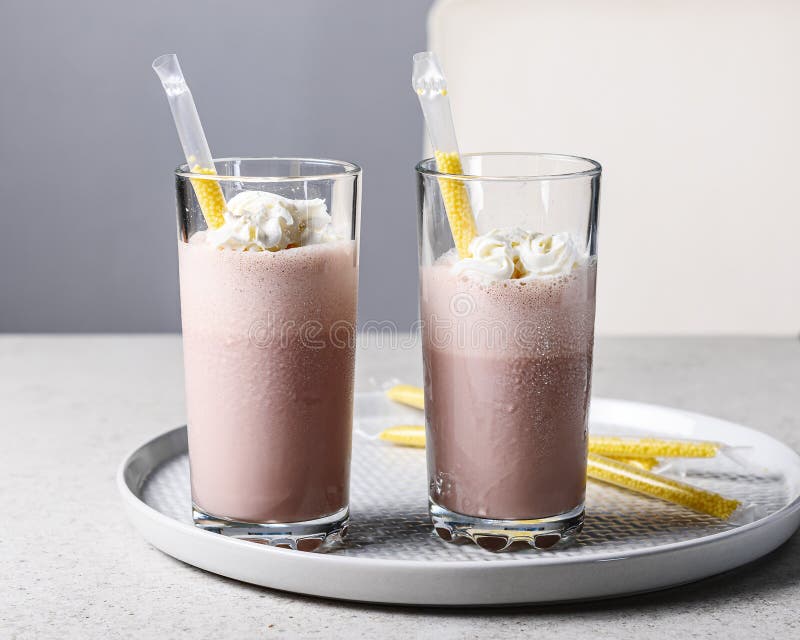 Chocolate milkshake stock image. Image of cocoa, refreshing - 151635341