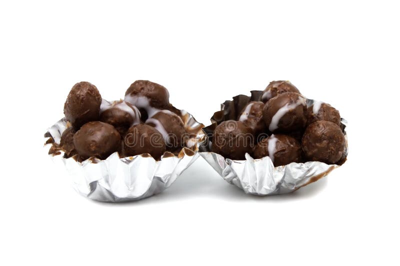 Chocolate Mini Balls Inside of the Cup. Stock Image - Image of bowl ...