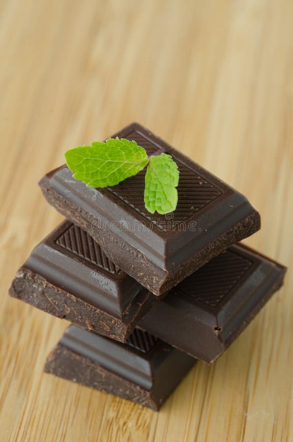 Chocolate and mint stock image. Image of slice, sugar - 27252873