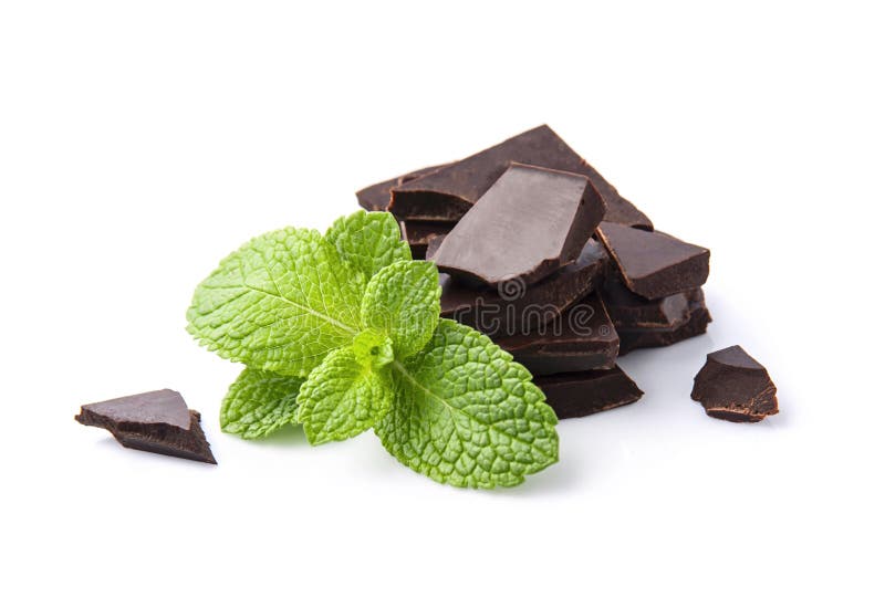 Chocolate with mint stock photo. Image of chocolate - 300740106