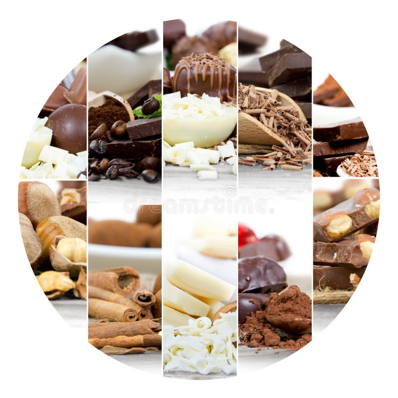Chocolate Mix slices stock photo. Image of cinnamon, macro - 64617828