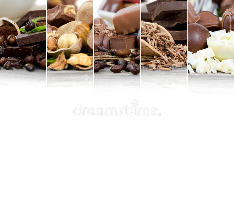 Chocolate Mix slices stock photo. Image of calorie, chocolate - 63052928