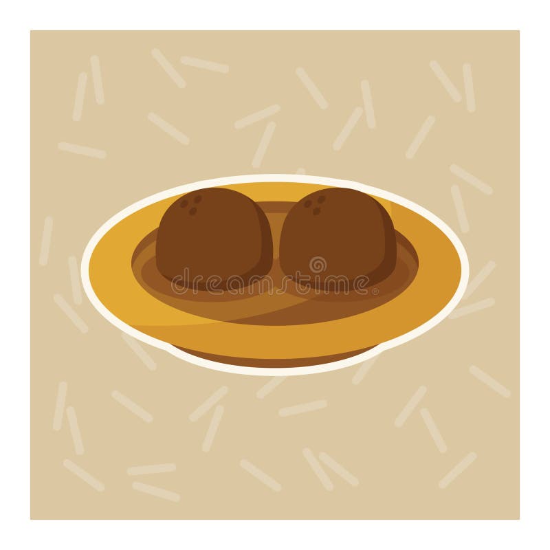Chocolate Mochi. Vector Illustration Decorative Design Stock Vector ...