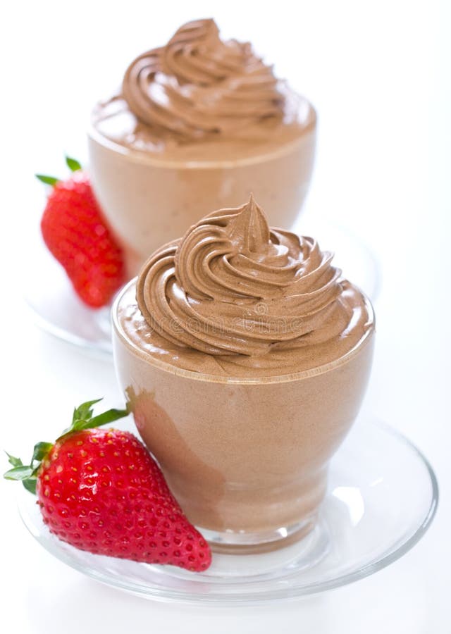 Chocolate Mousse Dessert stock photo. Image of white - 21610384