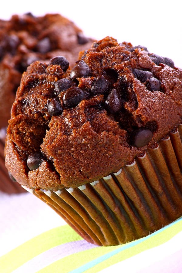 Chocolate Muffin stock image. Image of gourmet, fancy - 16908605