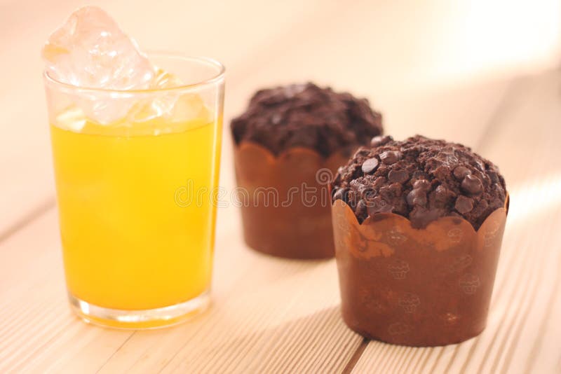 Chocolate Muffin stock image. Image of snack, juice, chocolate - 72708983