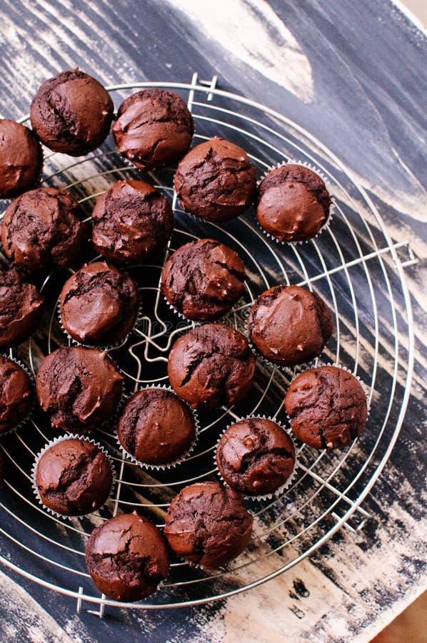 Muffins on a Cooling Rack stock photo. Image of cases - 51751386