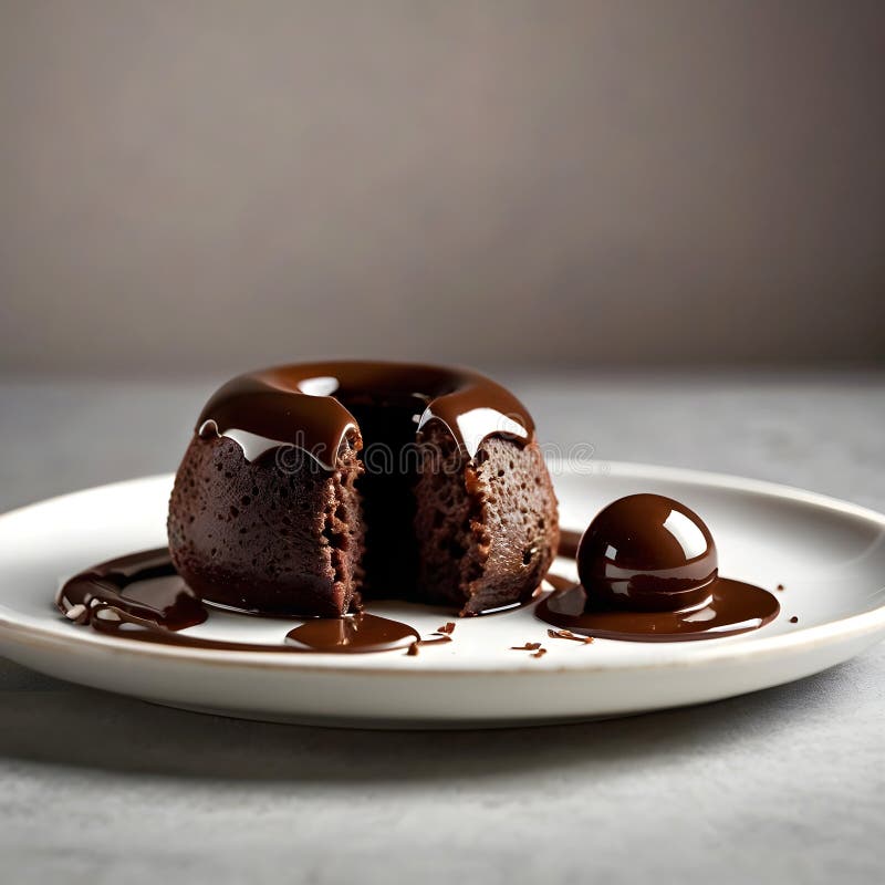 Chocolate Nebula a Celestial Spread of Dessert Delights on a Light ...