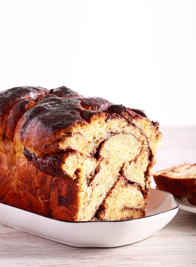 Chocolate and Orange Babka, Sweet Bread Stock Image - Image of dessert ...