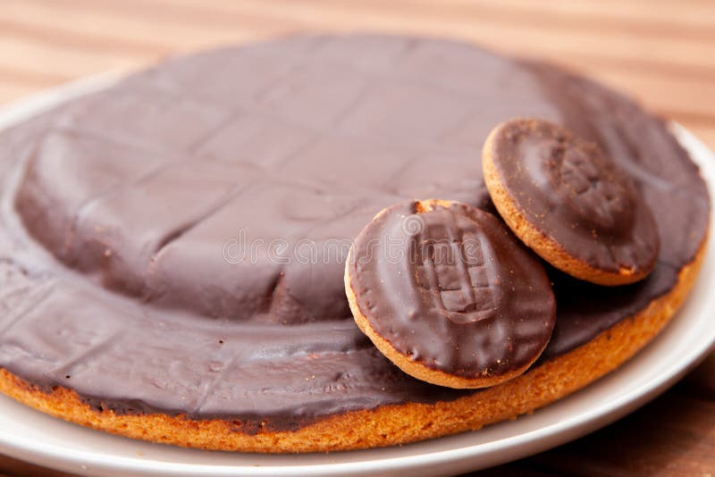 Chocolate Orange Sponge Cake Stock Image - Image of carbohydrate ...