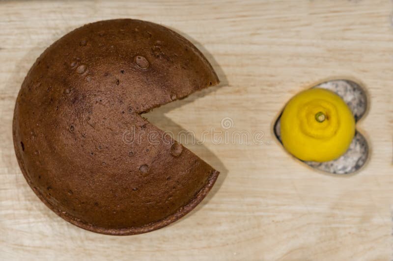 Chocolate Pac-Man editorial image. Image of lemon, heart - 84379245