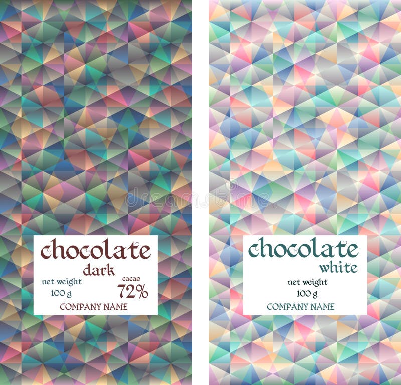 Chocolate Packaging Design. Mosaic Seamless Pattern. Stock Vector ...