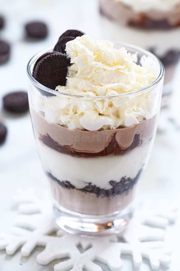 Chocolate parfait stock image. Image of layered, parfait - 44857953