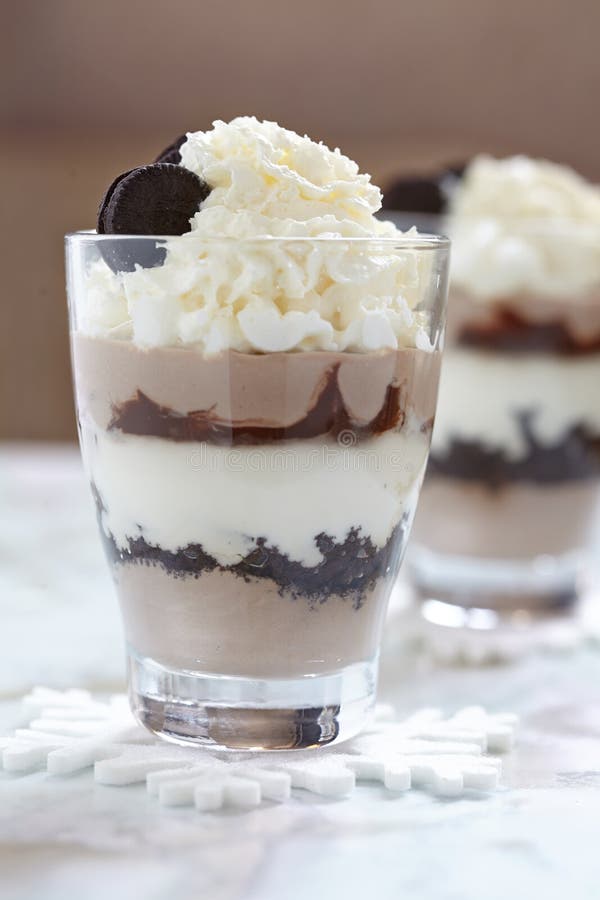 Chocolate parfait stock image. Image of layered, parfait - 44857953