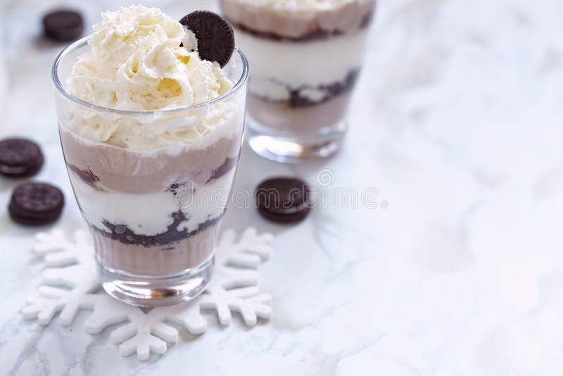 Chocolate parfait stock image. Image of layered, parfait - 44857953