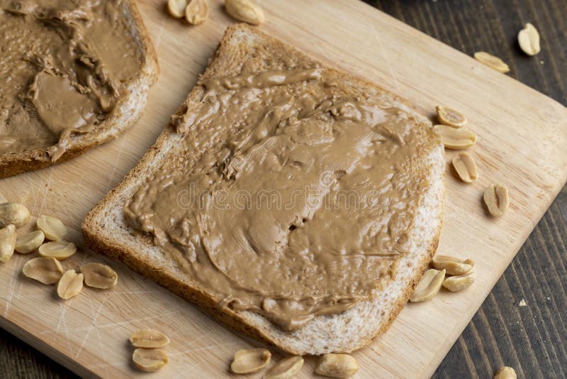 Chocolate Peanut Paste for a Quick Breakfast Stock Photo - Image of protein, butter: 277767902