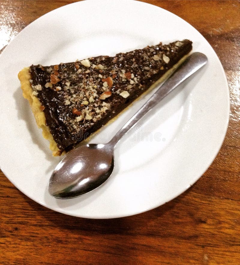 Chocolate pie editorial stock photo. Image of photoofftheday - 99293868
