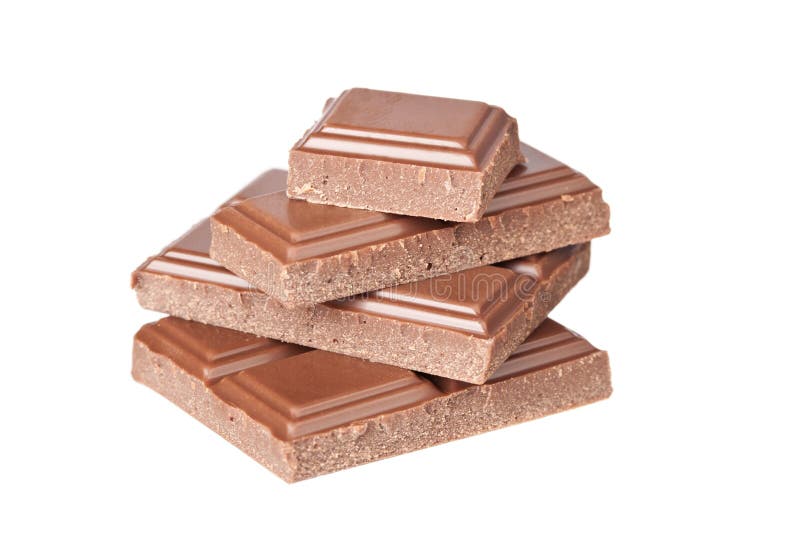 Chocolate pieces stock photo. Image of delicious, isolated - 23238534