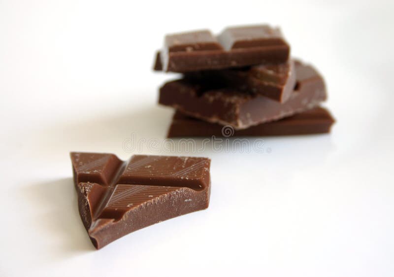 Chocolate pieces stock photo. Image of pieces, pile, flavour - 27016