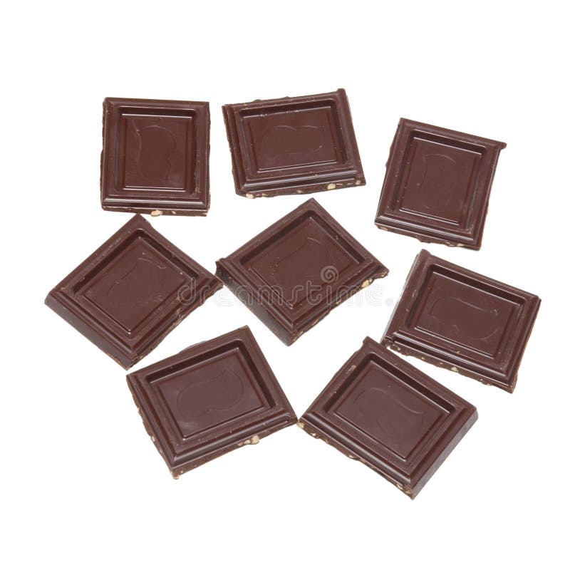 Chocolate pieces stock photo. Image of luxury, gourmet - 7423716